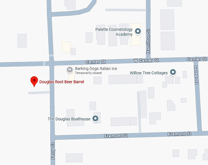 16. douglas root beer barrel map