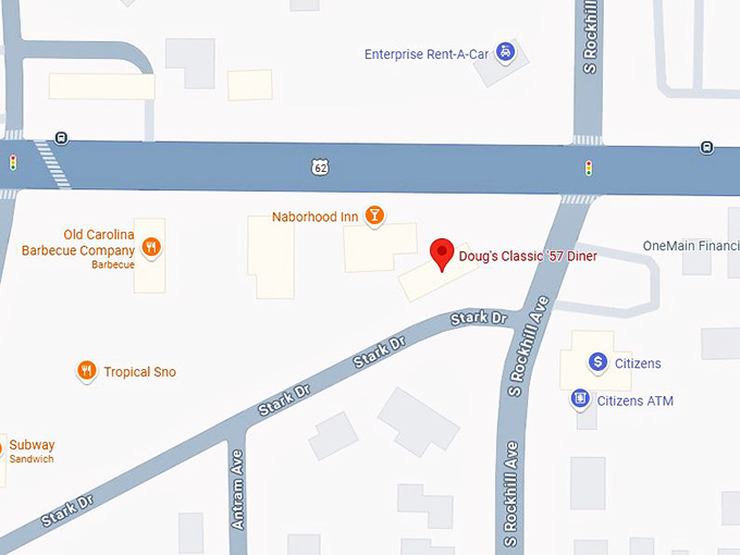 16. doug's classic '57 diner map