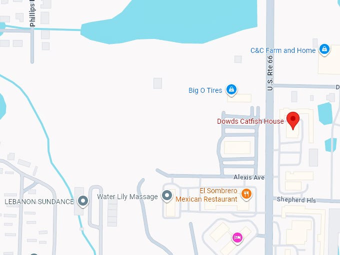 16. dowds catfish house map