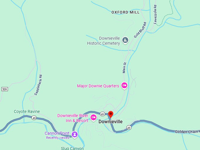 16. downieville map