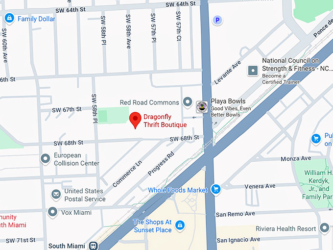 16. dragonfly thrift boutique map