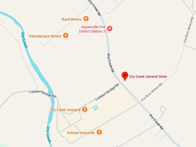 16. dry creek general store map