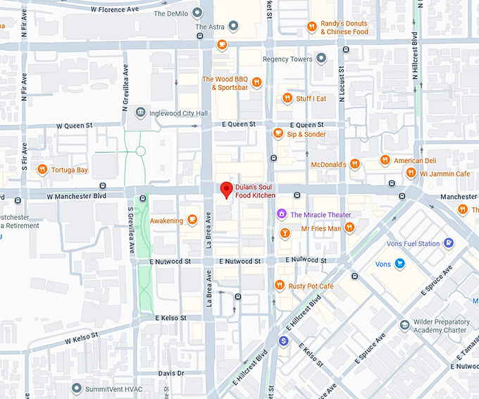 16. dulan's soul food kitchen map