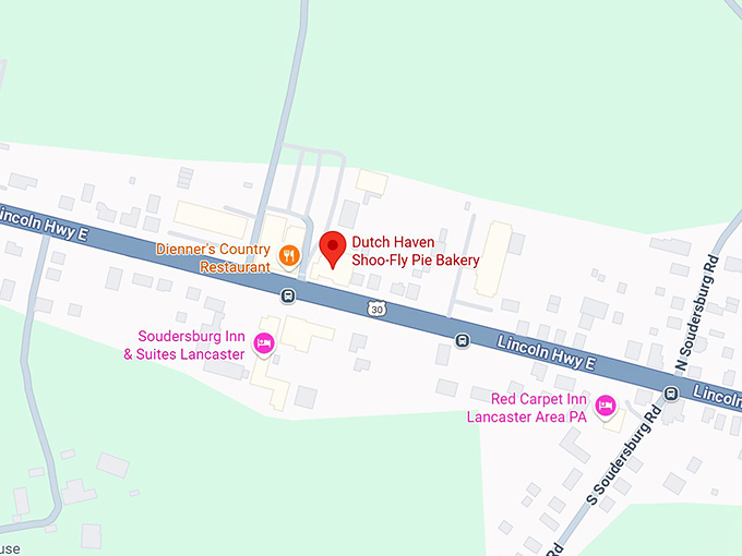 16. dutch haven shoo fly pie bakery map