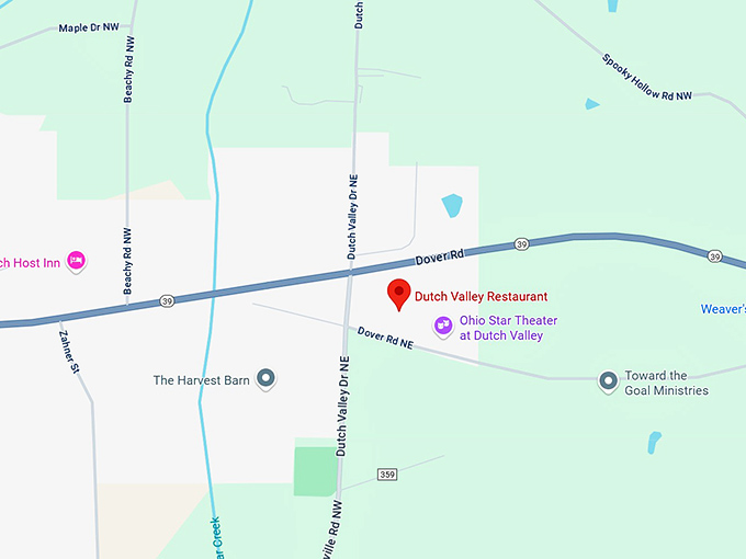 16. dutch valley restaurant map