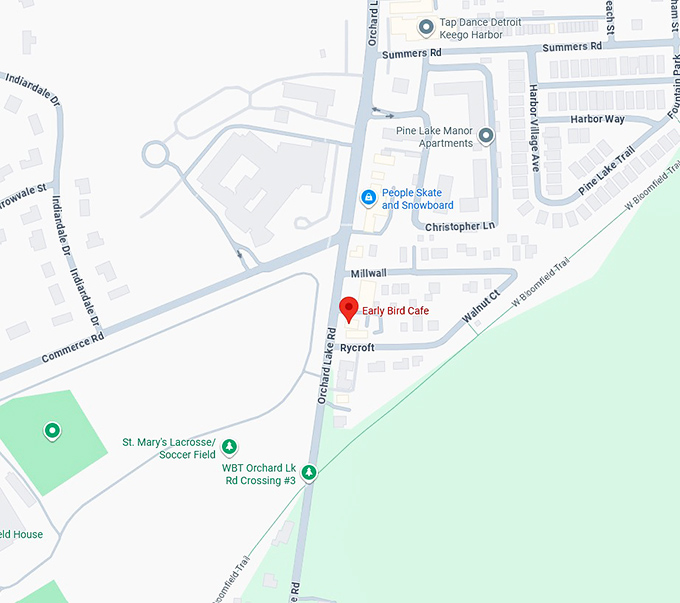 16. early bird cafe map