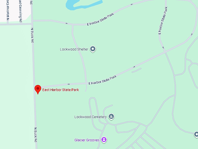 16. east harbor state park map