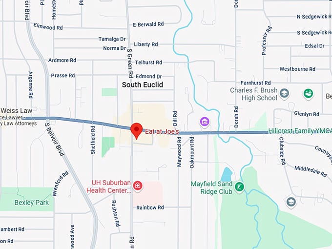 16. eat at joe's map