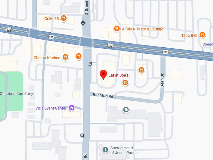 16. eat at joe's map