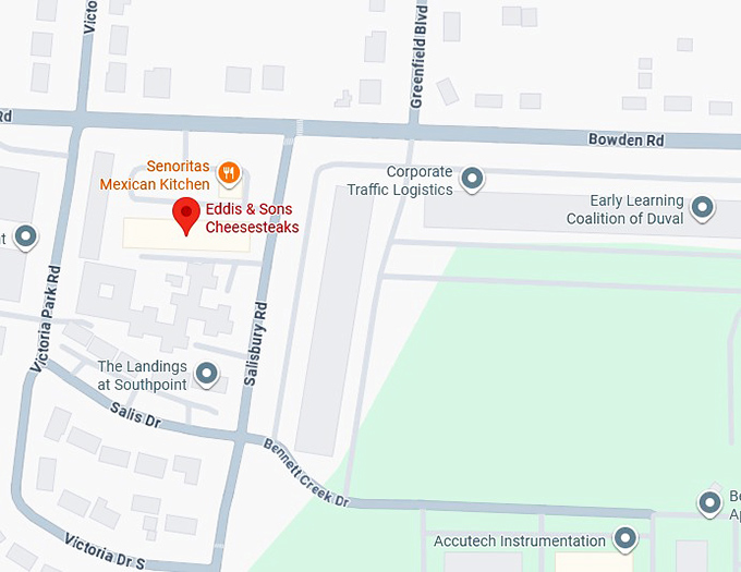 16. eddis & sons cheesesteaks map