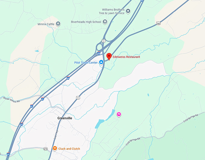 16. edelweiss restaurant map