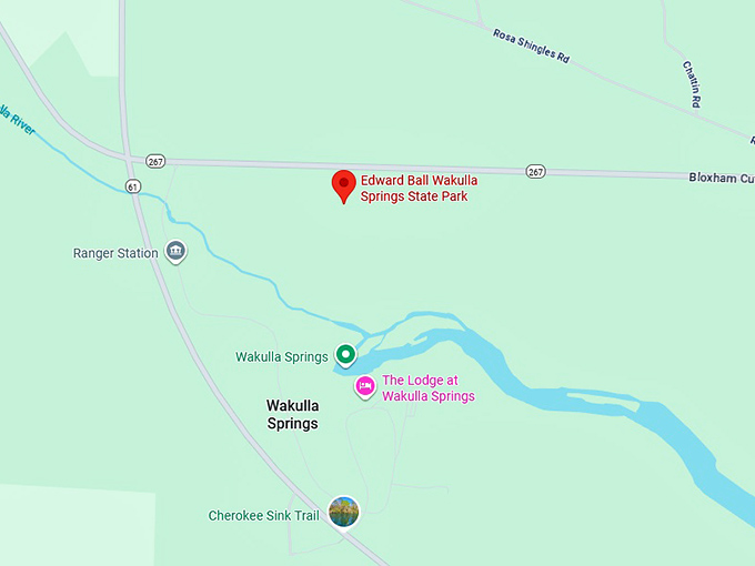 16. edward ball wakulla springs state park map