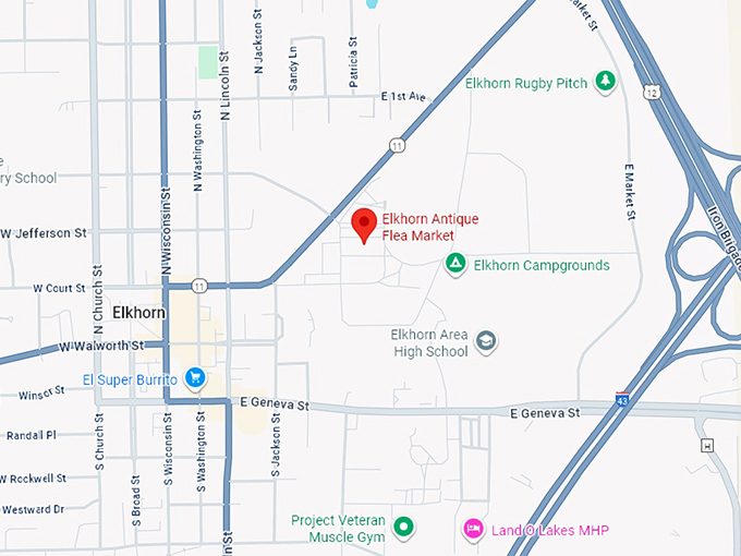 16. elkhorn antique flea market map