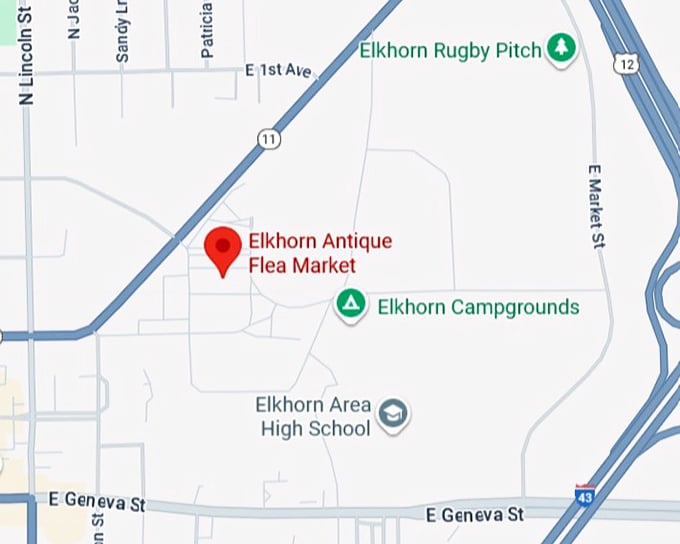 16. elkhorn antique flea market map