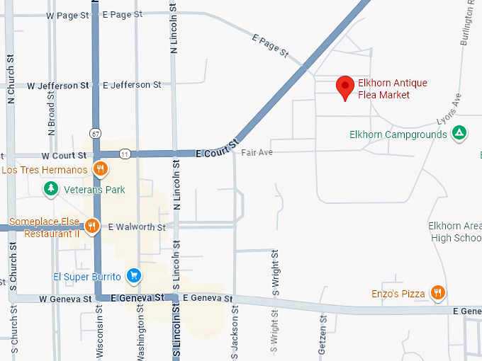 16. elkhorn antique flea market map