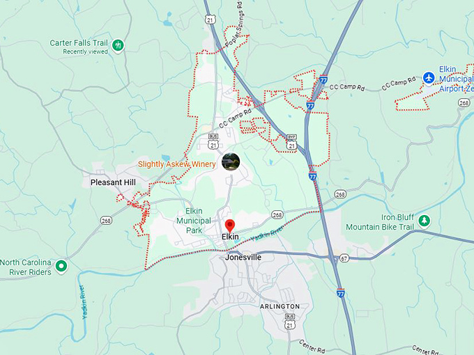 16. elkin nc map