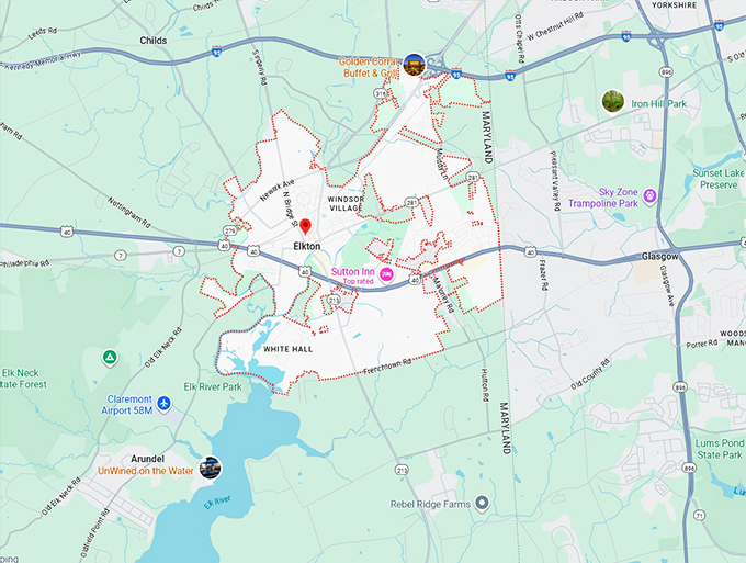 16. elkton map