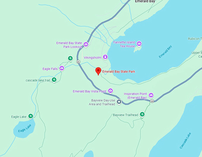 16. emerald bay state park map