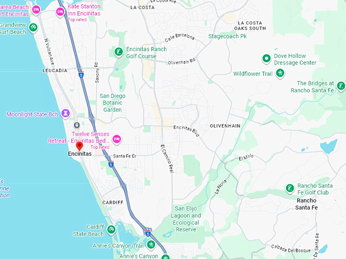 16. encinitas map
