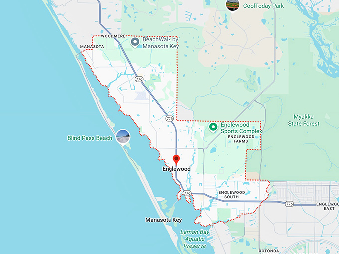 16. englewood, fl map