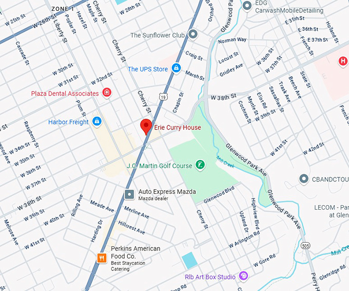16. erie curry house map