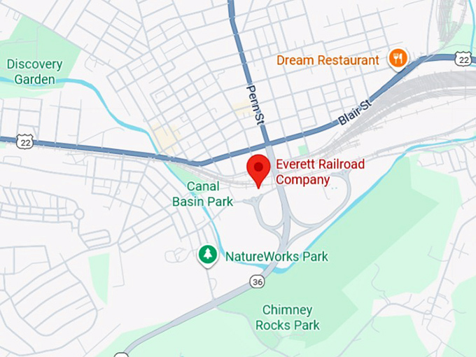 16. everett railroad company map