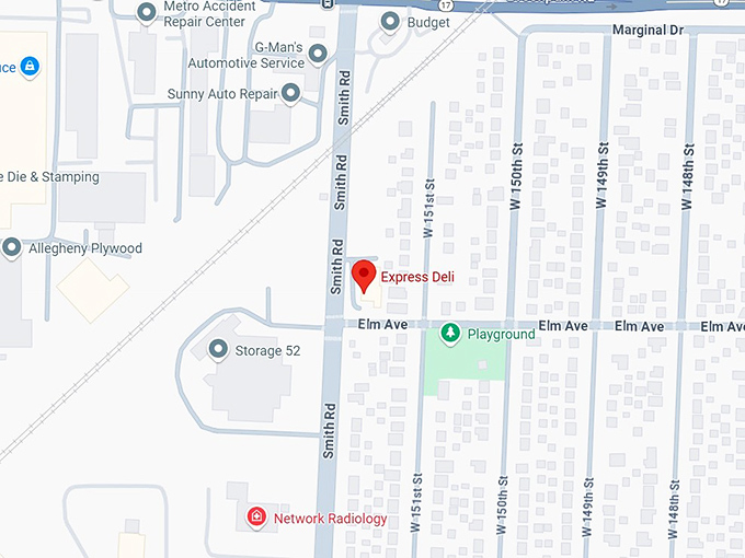 16. express deli map