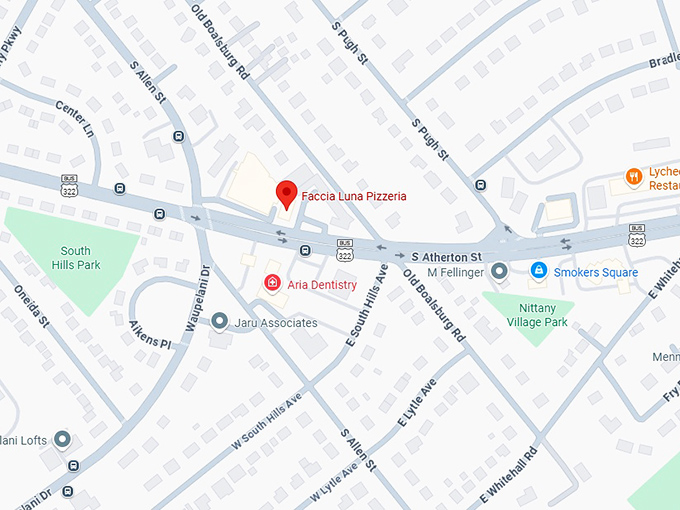 16. faccia luna pizzeria map