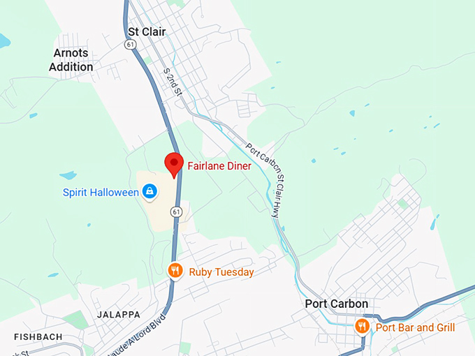 16. fairlane village diner map