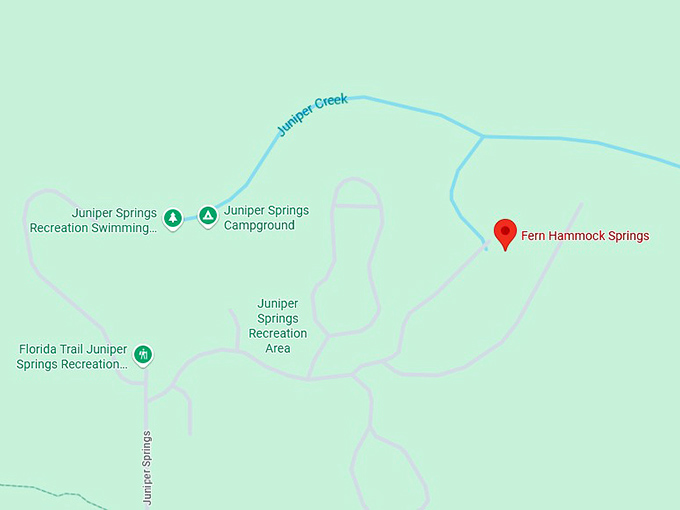 16. fern hammock springs map