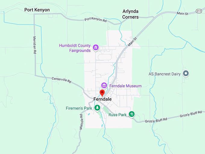 16. ferndale ca map