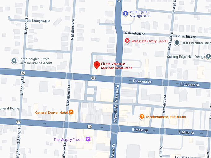 16. fiesta veracruz mexican restaurant map