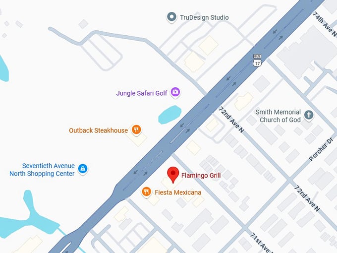 16. flamingo grill map