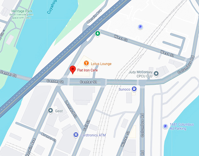 16. flat iron cafe map