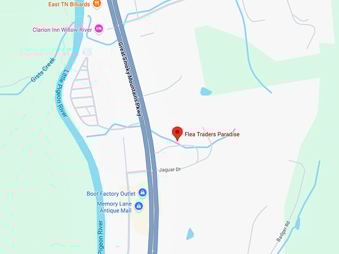 16. flea traders paradise map