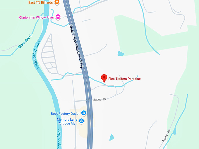 16. flea traders paradise map