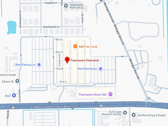 16. fleamasters flea market map