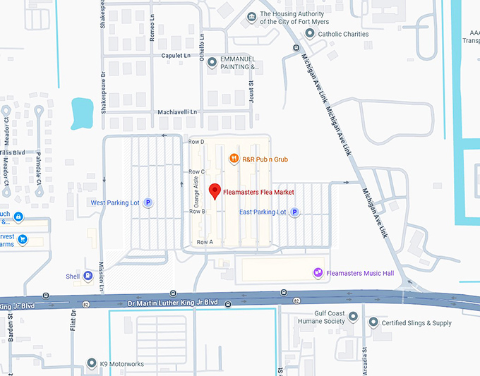 16. fleamasters fleamarket map