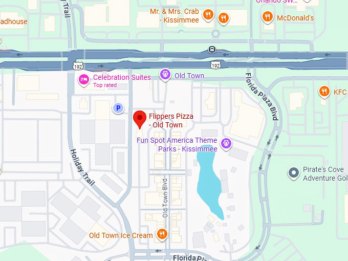 16. flippers pizza old town map