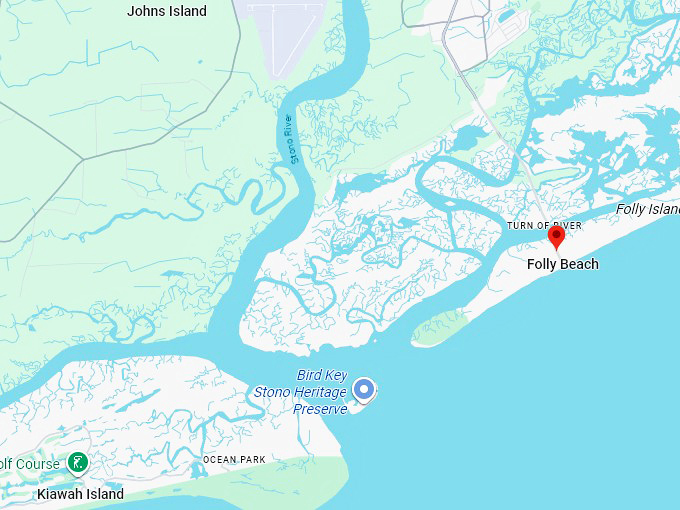 folly beach map