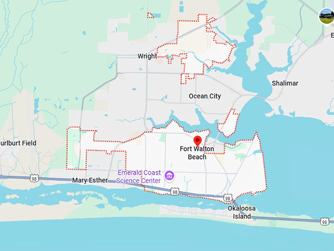 16. fort walton beach map