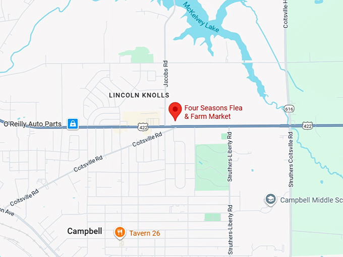 16. four seasons flea & farm market map