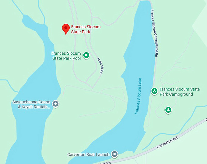 16. frances slocum state park map