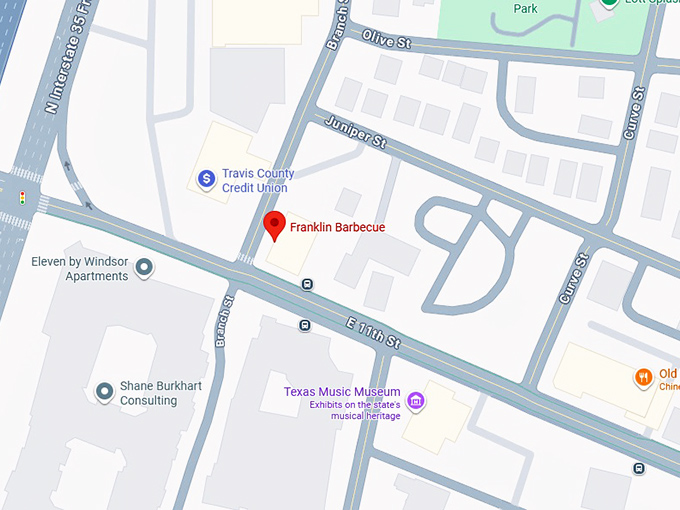 16. franklin barbecue map