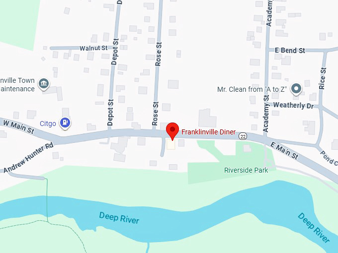 16. franklinville diner map