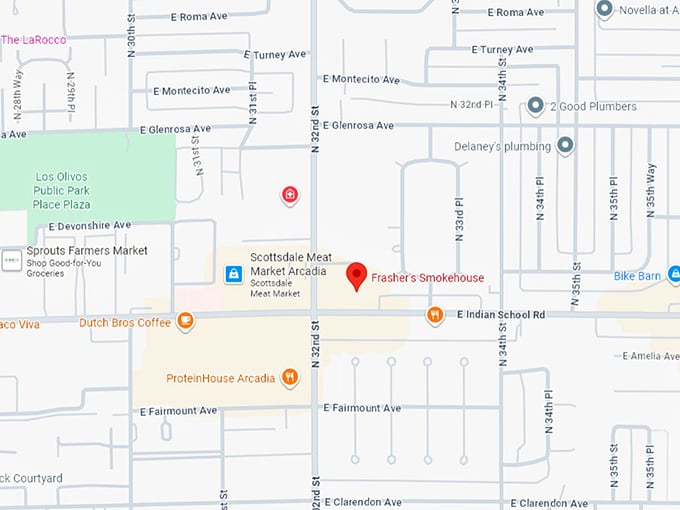 16. frasher's smokehouse map