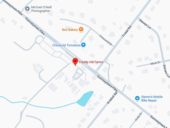 16. freddy hill farms map