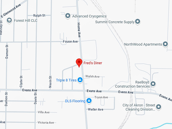 16. fred's diner map