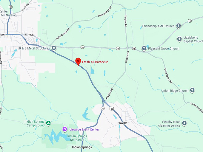 16. fresh air barbecue map