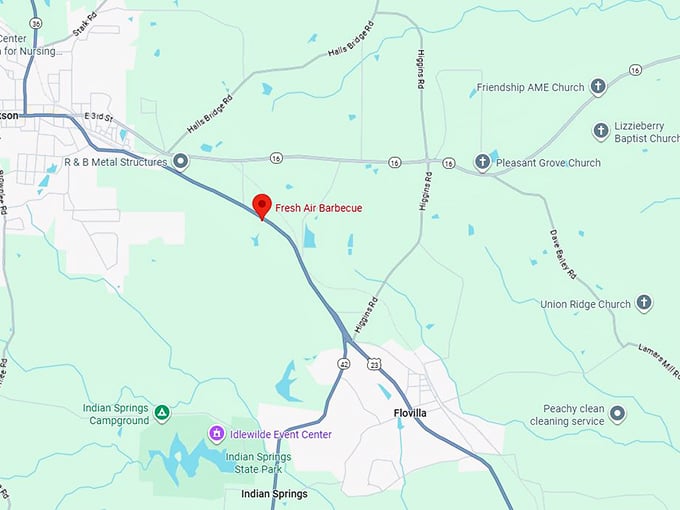 16. fresh air barbecue map